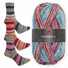 Golden Socks 4f. "Fashion 5" | Fischer Wolle